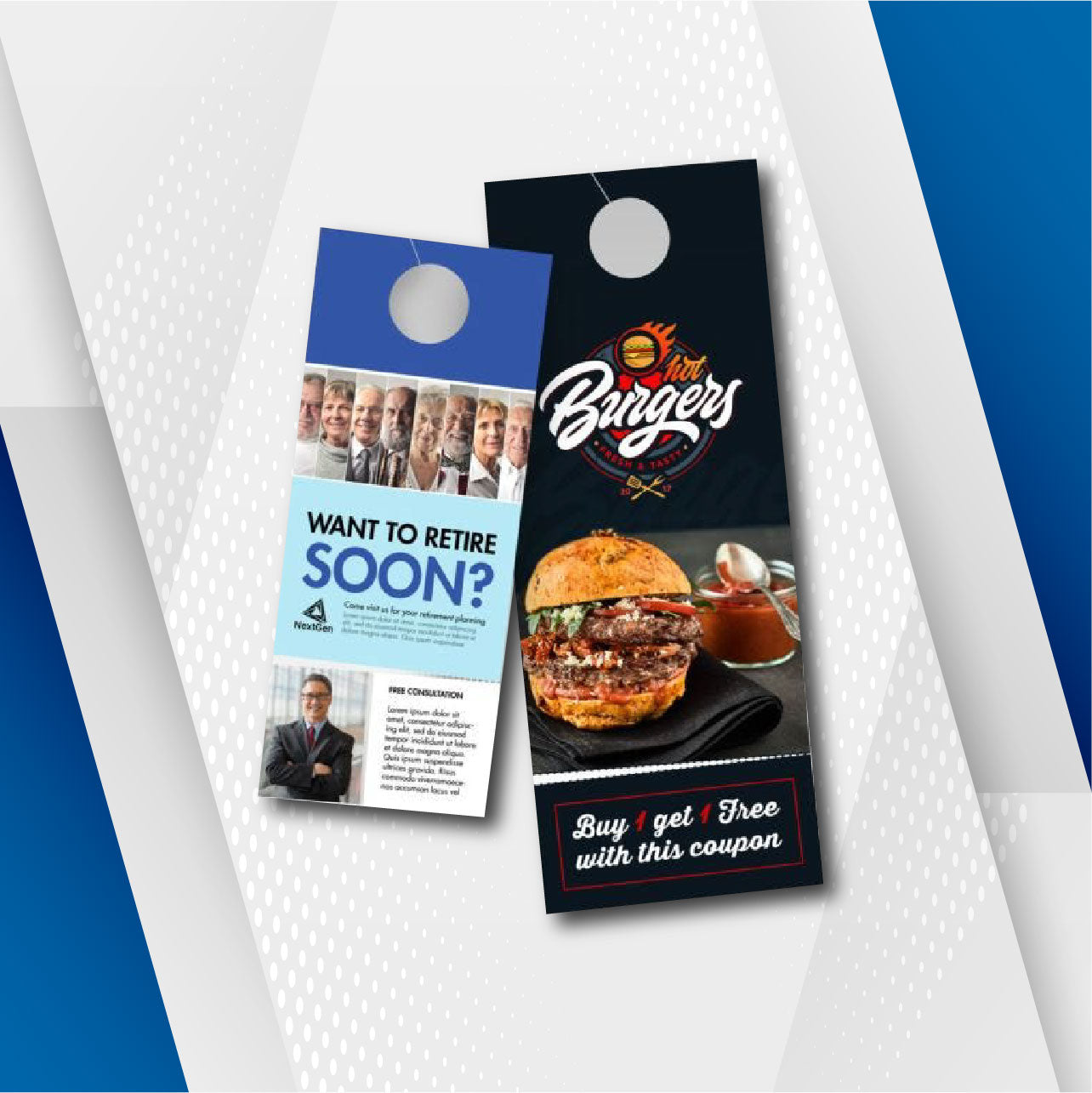 Door Hanger + Rip Business Card – Behango